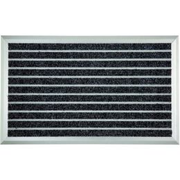Astra Fu&szlig;matte &raquo;Exclusiv Mat&laquo; rechteckig 13 mm H&ouml;he Schmutzfangmatte, strapazierf&auml;hig, Aluminium Rahmen grau Kunstfaser B : 45cm 1 Stk., 13mm, L: 75cm