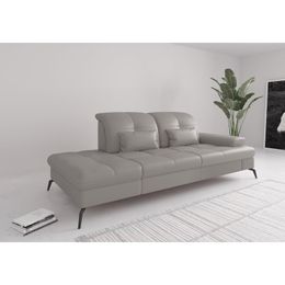 Sit & More sit&more Recamiere &raquo;Amica, inkl. Sitztiefenverstellung und Armteilverstellung&laquo; wahlweise mit Kopfteilverstellung und Stauraum grau B/H/T: 231cm x 90cm