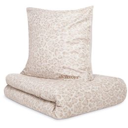 s.Oliver Wendebettw&auml;sche &raquo;Satinbettw&auml;sche LEO, Baumwolle, mit Rei&szlig;verschluss&laquo; 2 Stk. im modernen Leo-Look beige Mako-Satin, Obermaterial: 76% 