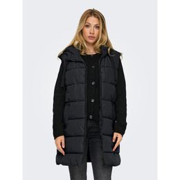 Only Damen Only Steppweste &raquo;ONLCLAIR PUFFER HOOD WAISTCOAT OTW CC&laquo; schwarz XS