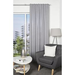 Home Wohnideen Gardine &raquo;OXFORD&laquo; Multifunktionsband 1 Stk. tlg. blickdicht grau Voile, Obermaterial: 100% Polyester 175cm, Multifunktionsband, 135cm
