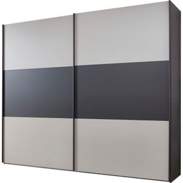 Wiemann Schwebet&uuml;renschrank &raquo;Korfu&laquo; hochwertige Beschl&auml;ge grau B/H/T: 246,9cm x 236cm x 67cm, T&uuml;ren: 2 Stk.