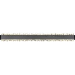 Globo LIGHTING Wandleuchte &raquo;STALAGMITA&laquo; LED-Modul 1 Stk. Warmwei&szlig; Wandleuchte Schwarz/Grau, Acrylkristalle, LED silber 1, H: 5,1cm, 1 Stk.