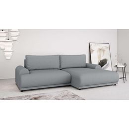Home Affaire Ecksofa &raquo;Marsby, mit Bettfunktion und Bettkasten, Ma&szlig;e: B/H/T 242/65/145 cm&laquo; L-Form mit Wellenunterfederung, Recamiere links oder rechts 