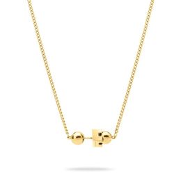 Liebeskind Berlin Damen Kette mit Anh&auml;nger &raquo;Schmuck Geschenk Edelstahl Halskette Steel Ball&laquo; Edelstahl, L: 43 B: 2,2mm