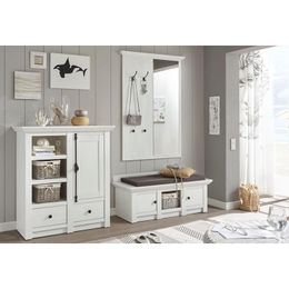 Home Affaire Garderoben-Set &raquo;California, Komplettset im Landhausstil, moderne Garderobe&laquo; Set, 3 Stk. tlg. wei&szlig; B/H/T: 239cmcm