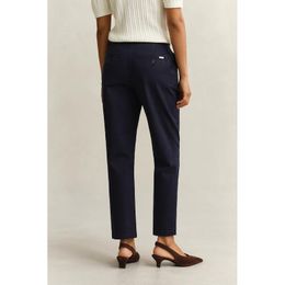 Gant Damen Chinohose classic slim fit, leicht verk&uuml;rzt blau 38, N-Gr