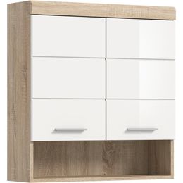 Welltime H&auml;ngeschrank &raquo;SIENA, Breite 74cm, 2 T&uuml;ren, 1 offenes F&auml;cher, MDF-Front&laquo; TOPSELLER!, in verschiedenen Farben erh&auml;ltlich, Badm&ouml;bel, Badschrank,