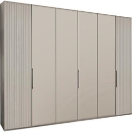 Wiemann Kleiderschrank &raquo;Denver&laquo; hochwertige Beschl&auml;ge beige Holzwerkstoff Champagner-Dekor, B/H/T: 295,2cm x 217cm x 58cm