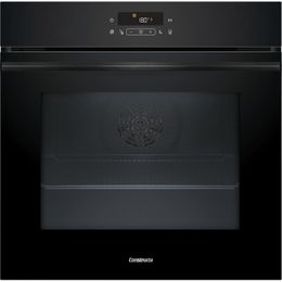Constructa Pyrolyse Backofen &raquo;CF4M28063&laquo; mit Teleskopauszug nachr&uuml;stbar Inklusive Air Fry Heizart und pyrolytischer Selbstreinigung schwarz Einheitsgr&ouml;&szlig;e 