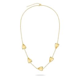 Liebeskind Berlin Damen Kette mit Anh&auml;nger &raquo;Metal Heart, Herz&laquo; Edelstahl, L: 50 B: 1mm