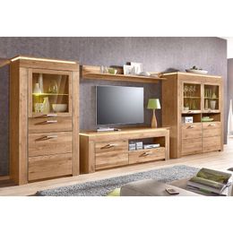 VOGL M&ouml;belfabrik Wohnwand Set, 4 Stk. tlg. braun Einheitsgr&ouml;&szlig;e