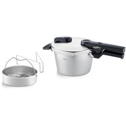 Fissler Schnellkochtopf &raquo;Vitaquick Premium Edelstahl Dampfkochtopf mit D&auml;mpfeinsatz&laquo; 3 Stk. tlg. Edelstahl 18/10 2,5 l + &Oslash; 18cm + H&ouml;he 16,5cm