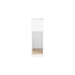 sobuy Nachttisch mit 1 Ablage Wei&szlig; 35x20x60cm Minimalistisch