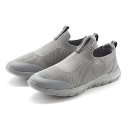 John Devin Damen Sneaker &raquo;Slipper, Freizeitschuh, Textilschuhe, Stoffschuhe, Turnschuh&laquo; Slip-On-Sneaker mit ultraleichter Sohle Unisex VEGAN blau 45