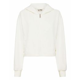 Plein Sport Damen Sweatshirt "Kapuzen-Sweatshirt", wei&szlig;, Gr. L, Obermaterial: 47% Polyester, 38% Viskose, 15% Elasthan, Sweatshirts