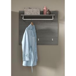 Home Affaire Garderobenpaneel &raquo;Rumba, Breite 80cm, 3 Haken, 1 Kleiderstange, 1 Ablageboden&laquo; Garderobe, Paneel, Wandpaneel, Flurm&ouml;bel grau 