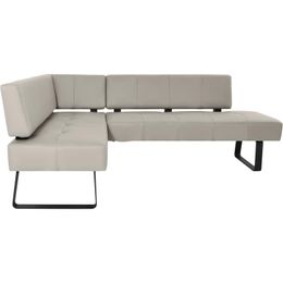 K+w Komfort & Wohnen K+W Komfort & Wohnen Eckbank &raquo;Spider II&laquo; Sitzsteppung, bequem durch Sandwichbauweise, 2 Stellma&szlig;e grau B/H/T: 165cm x 88cm x 195cm, Leder CASAY, 