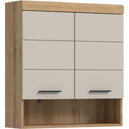 Welltime H&auml;ngeschrank &raquo;SIENA, Breite 74cm, 2 T&uuml;ren, 1 offenes F&auml;cher, MDF-Front&laquo; TOPSELLER!, in verschiedenen Farben erh&auml;ltlich, Badm&ouml;bel, Badschrank,