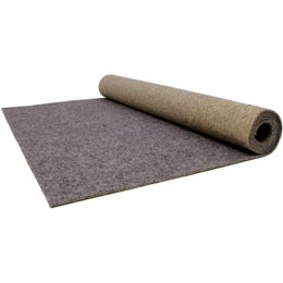 PRIMAflor-Ideen in Textil L&auml;ufer &raquo;PODIUM&laquo; rechteckig 2,6 mm H&ouml;he Breite 100 cm, robuster Nadelfilz, Uni-Farben grau Polypropylen (PP) B : 100cm 1 Stk.