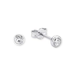 Amor Damen Paar Ohrstecker &raquo;9062263&laquo; Made in Germany - mit Zirkonia (synth.) bunt 4mm, Silber 925 (Sterlingsilber)