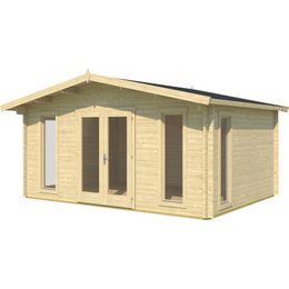 Lasita Maja Gartenhaus &raquo;ELGIN 44&laquo; beige Massivholz Fu&szlig;boden im Gartenhaus, ohne Dacheindeckung