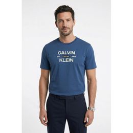 Calvin Klein Jeans Herren T-Shirt &raquo;CALVINKLEIN STACK GRAP&laquo; Regular fit mit Print blau XXL