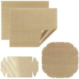Maximex Backmatte &raquo;Antihaft-Zuschnitt&laquo; Kunststoff Set, 4 Stk. tlg. f&uuml;r runde und eckige Backformen, wiederverwendbar braun Kunststoff B/L: 36cm x 42cm