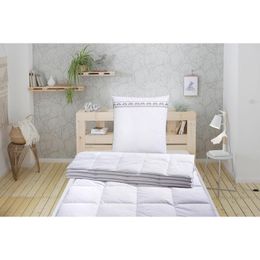 OTTO home Daunenbettdecke + Kopfkissen &raquo;Sorsele, Bettdecke 135x200 cm oder 155x220 cm, 2-tlg.&laquo; Set mit Kissen 80x80 cm, Sommer, Winter, Made in 