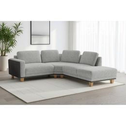 Sit & More sit&more Ecksofa &raquo;Concept&laquo; Modernes Sofa in drei Fu&szlig;farben zur Auswahl 100% Polyester B/H/T: 223cm x 84cm x 251cm, Chenille, langer Schenkel rechts,