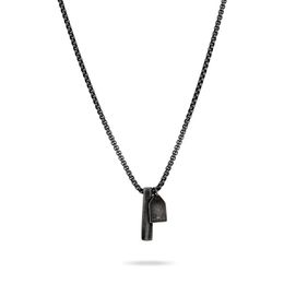 Fynch-Hatton Herren Fynch-Hatton Kette mit Anh&auml;nger &raquo;Schmuck Geschenk Edelstahl Halskette The Twist&laquo; braun Edelstahl, L: 60 B: 4mm