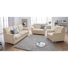 Sit & More sit&more Sessel &raquo;Sonoma&laquo; mit Federkern beige Struktur (100% Polyester);Luxus-Microfaser ALTARA NUBUCK (100% Polyester) Luxus-Microfaser, B/H/T: 95cm x