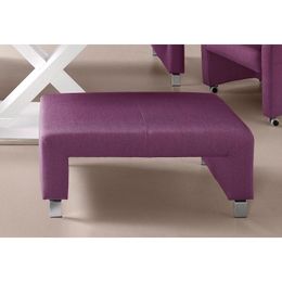 exxpo - sofa fashion Polsterhocker &raquo;Intenso, Hocker, modern&laquo; hohe Bodenfreiheit, frei im Raum stellbar, hoher Sitzkomfort lila NaturLeder;