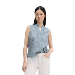 Marc O'Polo Marc O'polo Damen Marc O'Polo Blusentop loose aus bedrucktem Baumwoll-Voile blau 32