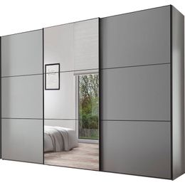 STAUD Schwebet&uuml;renschrank &raquo;Includo, Made in Germany&laquo; Mit Spiegelt&uuml;re und vier verschiedenen Ausstattungsvarianten Holzwerkstoff saphir, B/H/T: 249cm x