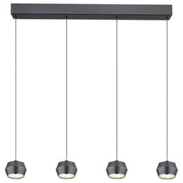 Globo LIGHTING LED Pendelleuchte &raquo;MARTHY&laquo; LED-Modul 1 Stk. Warmwei&szlig; H&auml;ngeleuchte/Pendelleuchte/Esszimmer/Wohnzimmer/rund/h&ouml;henverstellbar 1 Stk.