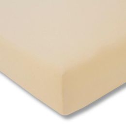 Estella Spannbettlaken &raquo;Jersey-Stretch-Spannbetttuch&laquo; Der Ma&szlig;anzug f&uuml;r die Matratze beige Jersey-Elasthan, Obermaterial: 97% Baumwolle, 3% Elasthan B/L: 150cm