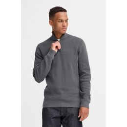 Blend Herren Stehkragenpullover &raquo;BHBAAL HALF ZIPP KNIT&laquo; aus Baumwollmischung, Regular Fit, mit Rei&szlig;verschluss, pflegeleicht grau XXL