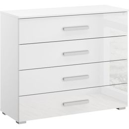 Rauch Schubkastenkommode &raquo;Sideboard Kommode Schubkastenkommode KOLUNA mit Hochglanzfront&laquo; Breite 80 cm mit moderner Dekorfront, vier gro&szlig;e und 