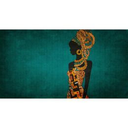 Livingwalls living walls Fototapete &raquo;Walls by Patel Nairobi&laquo; glatt Vlies, Wand gr&uuml;n Vlies B/L: 5m x 2,7m