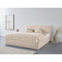 Westfalia Schlafkomfort Polsterbett &raquo;Vita&laquo; auch mit Stauraum erh&auml;ltlich, inkl. Kopfteilverstellung beige Bezug: 100% Polyester, Polsterung: Polsterwatte, Material, Gestell: 