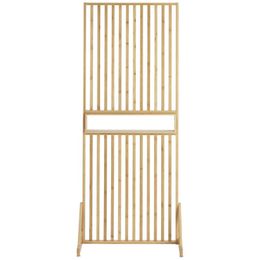Wenko Stellwand &raquo;Raumtrenner Kailua&laquo; mit Ablage, aus Bambus braun Bambus B/H/T: 72cm x 178cm x 40cm