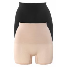 Damen Formpants, PETITE FLEUR BY LASCANA, Gr. 40, schwarz, Jersey, Obermaterial: 65% Baumwolle, 20% Elasthan, 15% Polyamid, unifarben, Unterhosen,