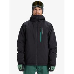 Quiksilver Herren Skijacke "TITANO JK"true schwarz, Gr. M, Obermaterial: 100% Polyester, Jacken, mit Rei&szlig;verschluss, aus Polyester, gerader