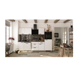 Flex-Well Landhaus_K&uuml;chenzeile inkl. Elektroger&auml;te 280 cm - G-280-2327-000-JULIA