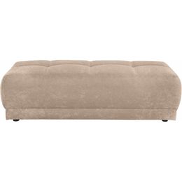 DOMO collection Hocker &raquo;Ava Bankhocker mit Federkernunterfederung, B/T 150/67cm&laquo; beige Struktur (100% Polyester);Microfaser PRIMABELLE (100% Polyester