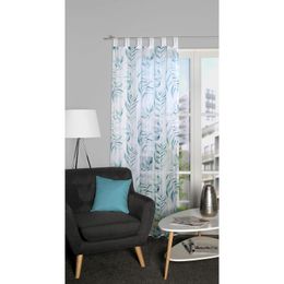 Home Wohnideen Gardine &raquo;GORANE&laquo; Schlaufen 1 Stk. tlg. bedruckt Polyester, Polyester 225cm, Schlaufen, 130cm