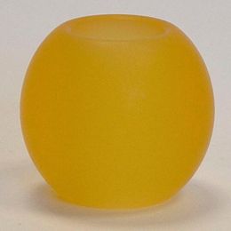 Kutti Gardinenbefestigungen Ersatzteile &raquo;Acrylkugel, Schlaufenkugel, &Oslash; 25 mm&laquo; Deko f&uuml;r Raffrollos und Scheibengardinen gelb Acryl &Oslash; 25cm, 10 Stk.
