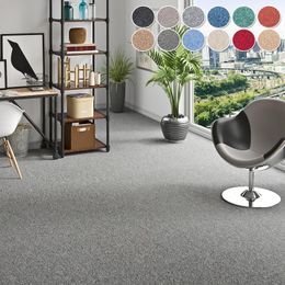 OTTO home Teppichboden &raquo;Fortis, Schlinge, Gesamth&ouml;he 5 mm, Made in Netherlands&laquo; rechteckig meliert, Breite 400 cm, strapazierf&auml;hig, Wohnzimmer grau 
