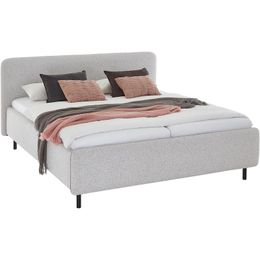 Meise M&ouml;bel meise.m&ouml;bel Polsterbett &raquo;Primo wahlweise mit Bettkasten&laquo; erh&auml;ltlich in verschiedenen Breiten grau Liegefl&auml;che L&auml;nge B: 200cm x 160cm, Stoffbezug mit 